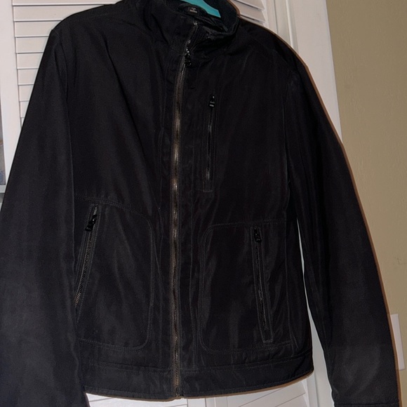 Hugo Boss | Jackets & Coats | Hugo Boss Nylon Full Zip Jacket Black ...